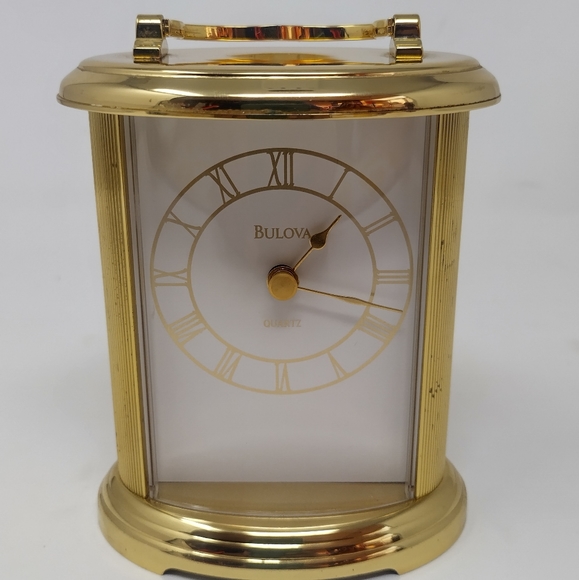 Bulova | Office | Vintage Bulova Quartz Executive Desk Clock | Poshmark
